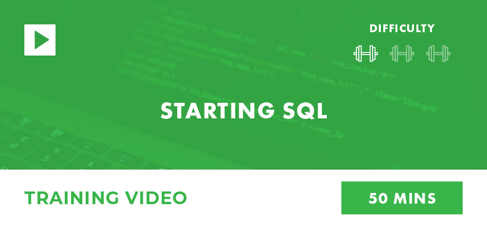 Starting SQL – Darling Data